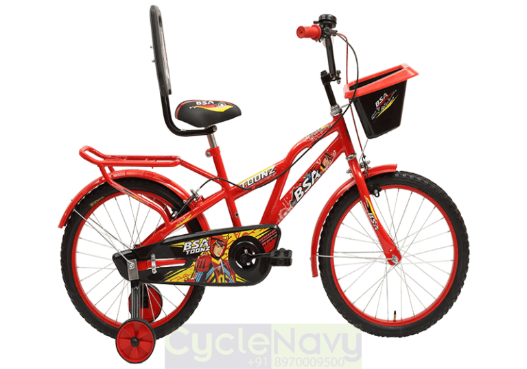 BSA Champ Toonz 20T Red Kids Bicycle | CycleNavy